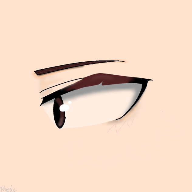 Brown colored eye - ibisPaint