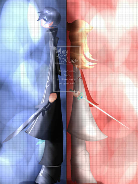 The Black Swordsman and Lighting Flash - ibisPaint