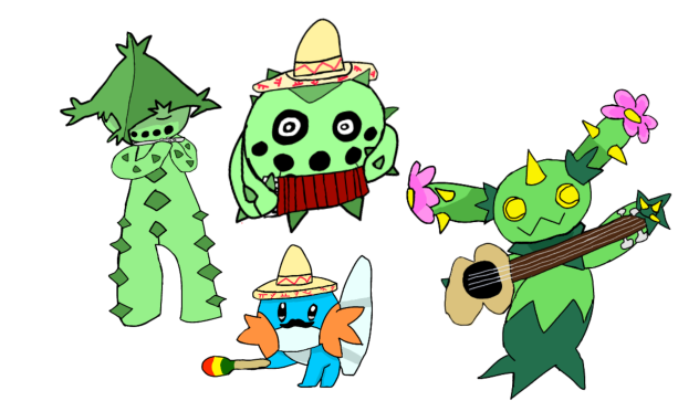 mariachi cactus Pokemon band - ibisPaint
