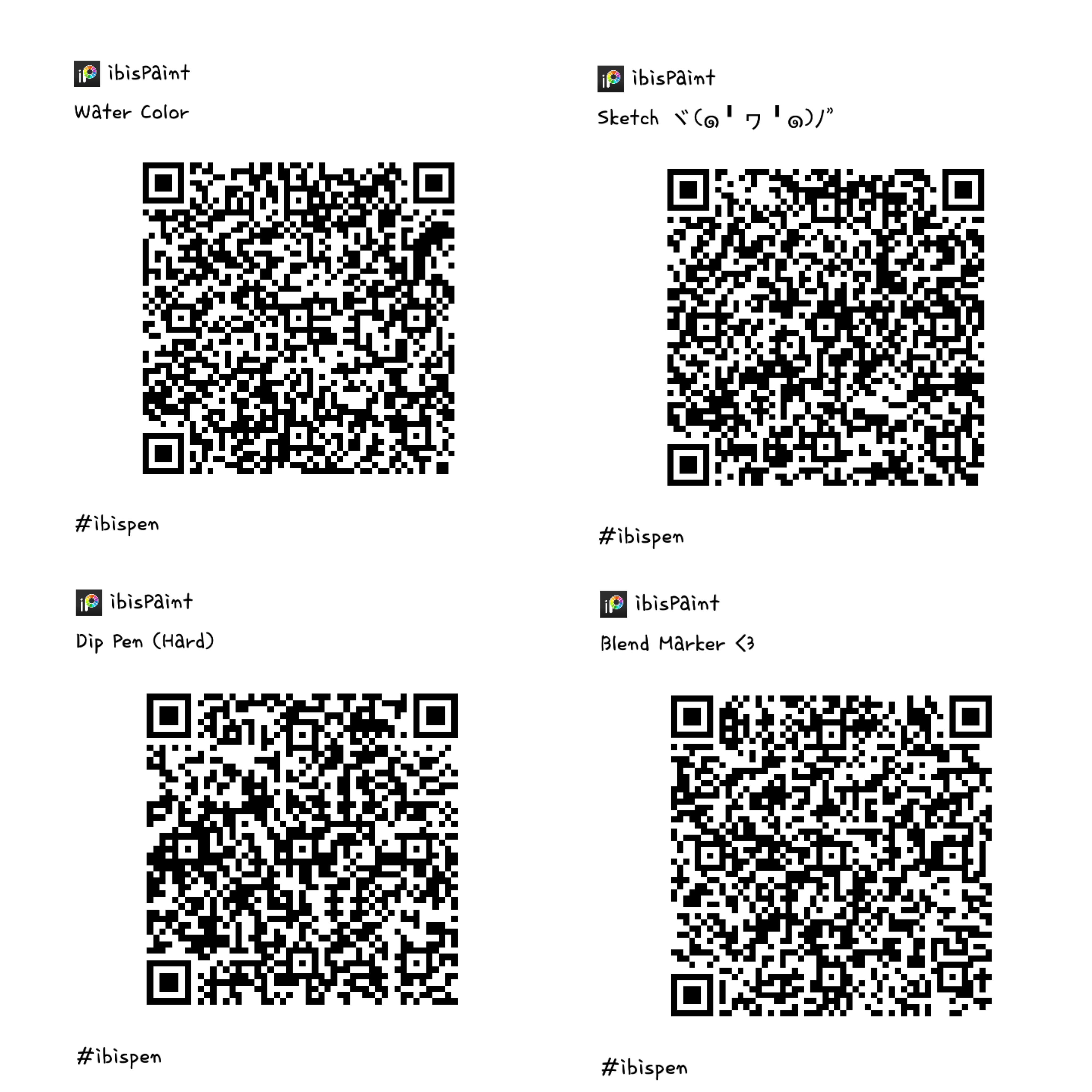 MY MAIN BRUSHES - ibisPaint