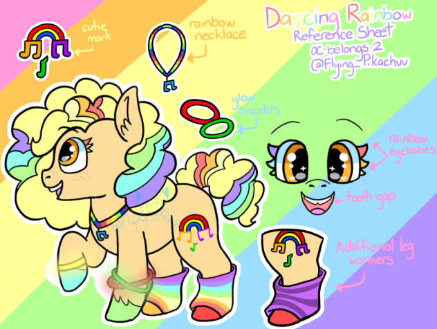Dancing Rainbow Ref. Sheet - ibisPaint