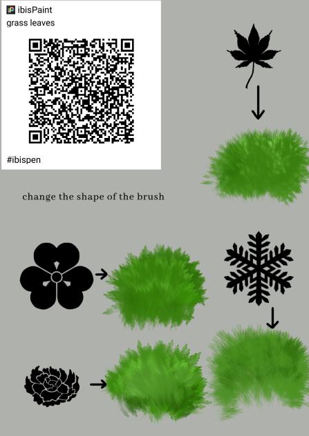 grass leaves brush - ibisPaint