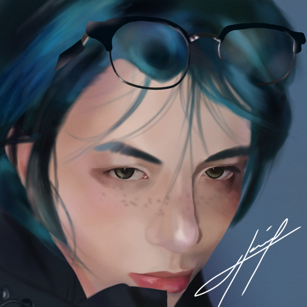 sorry for the goofy glasses - ibisPaint