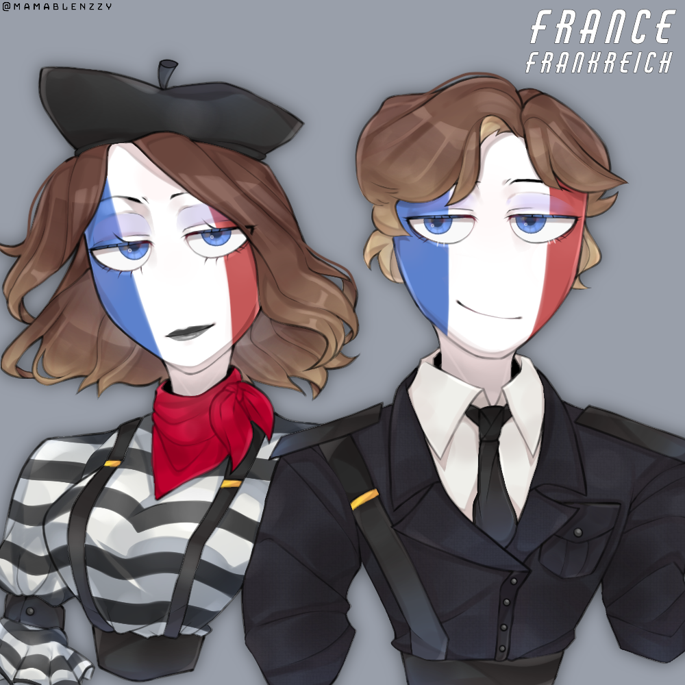 France 🇫🇷 (F&M) - Countryhumans - ibisPaint