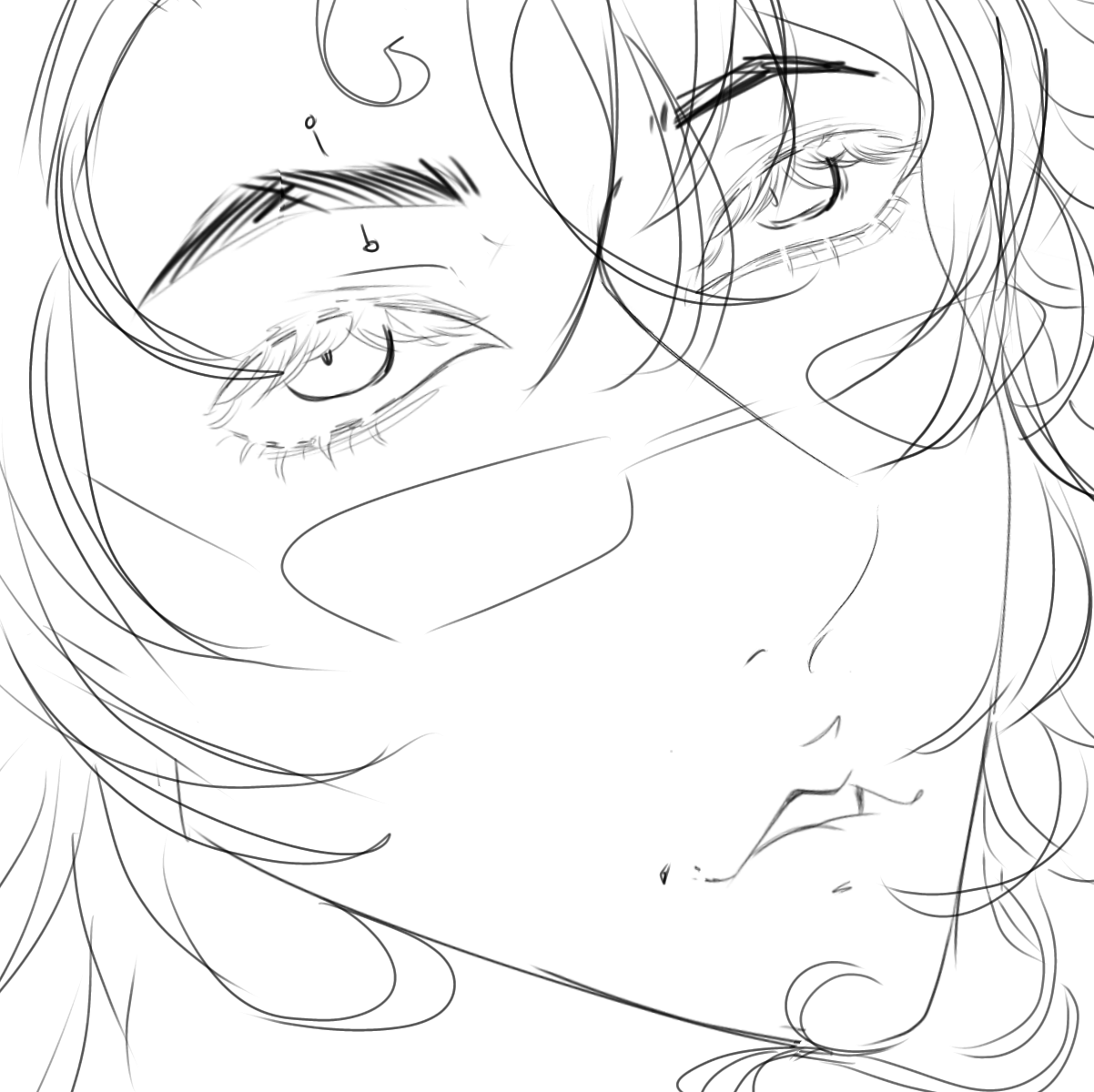 luscious locks (WIP) - ibisPaint