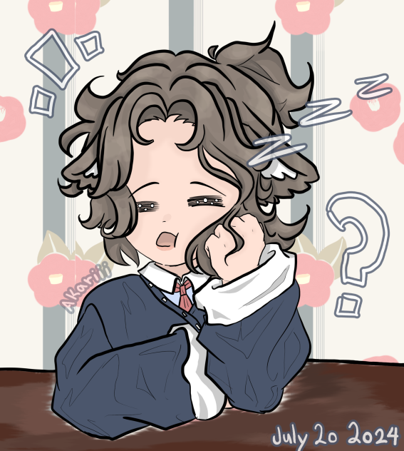 Akariii my oc taking a break from work - ibisPaint