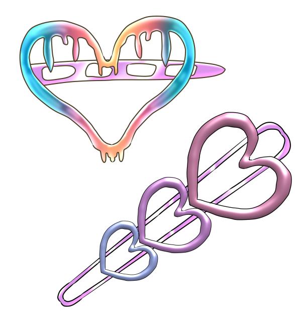 Y2K hair clips 5 - ibisPaint