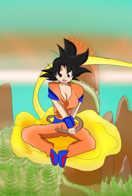 Goku As a girl - ibisPaint