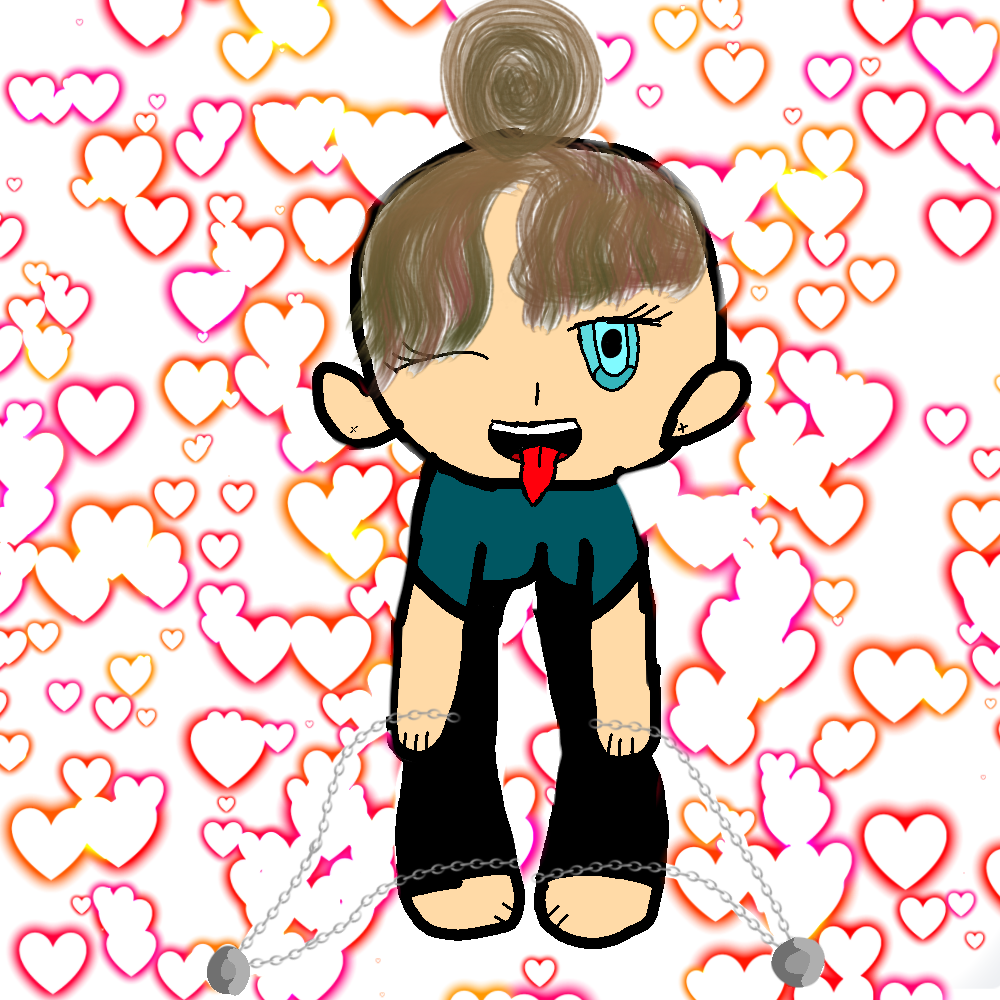 girl chained her self - ibisPaint