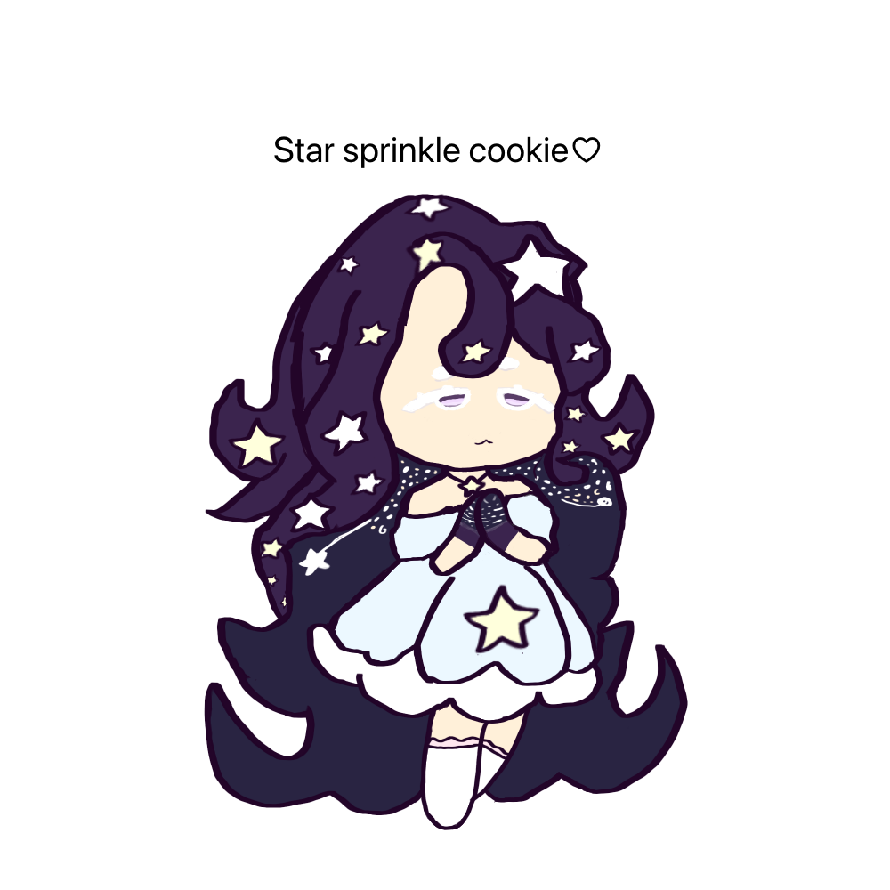 Star sprinkle cookie!!! - ibisPaint
