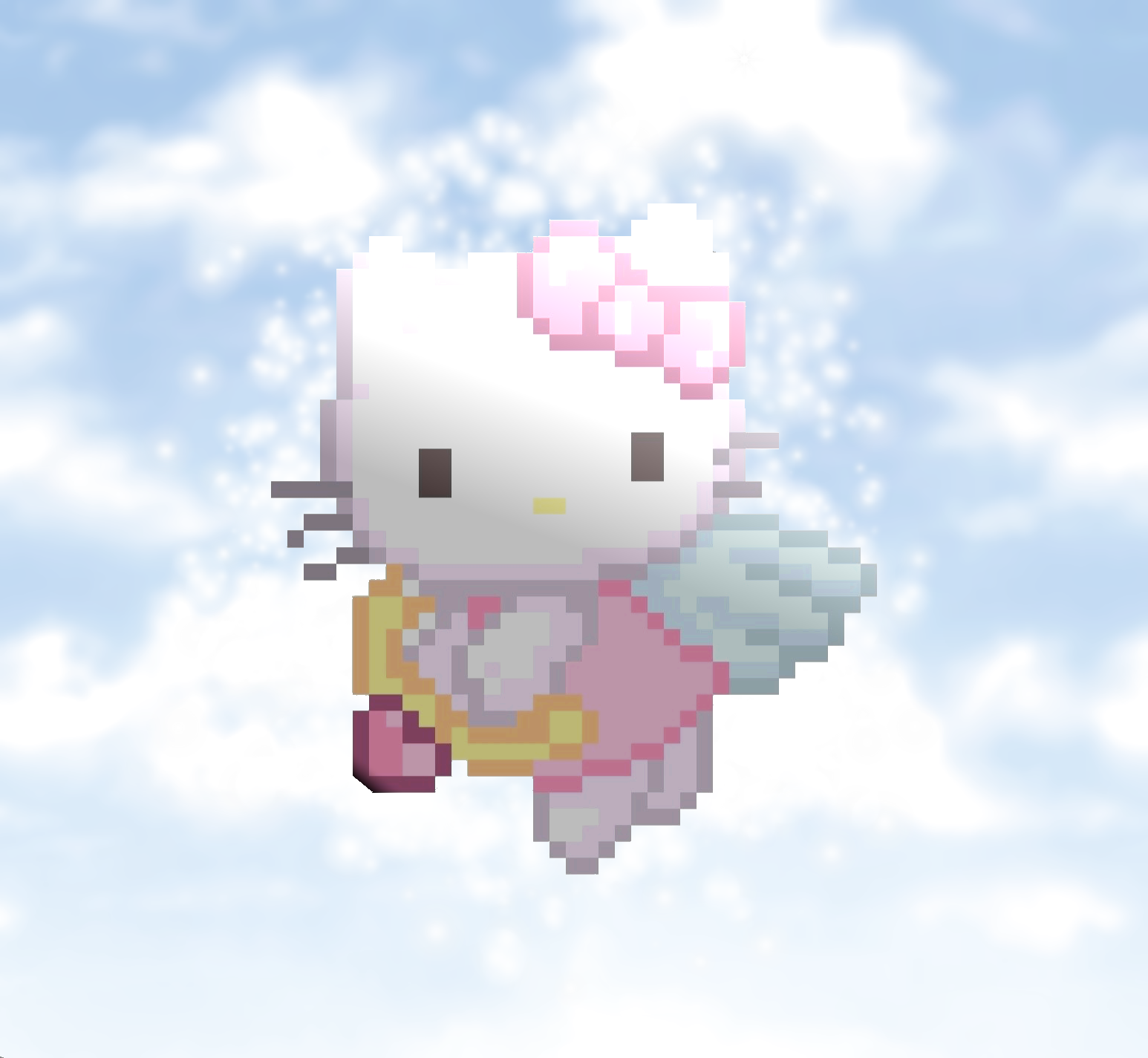 Angel hellokitty in the sky - ibisPaint