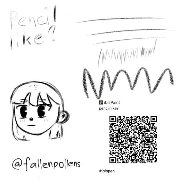 pencil like brush... QR code - ibisPaint