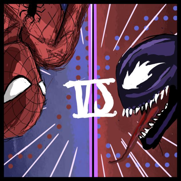 Spiderman vs. Venom - ibisPaint
