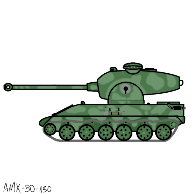 tank AMX-50-130 - ibisPaint