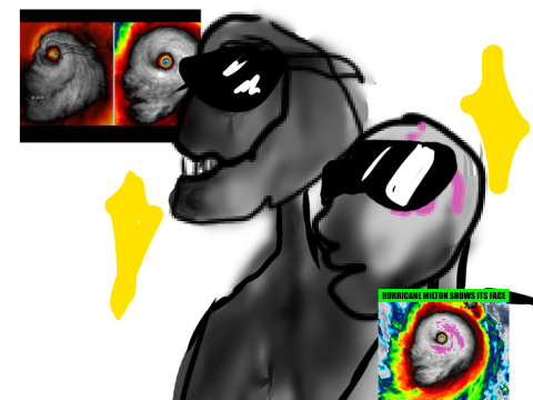 Hurricane Mathew and Milton - ibisPaint