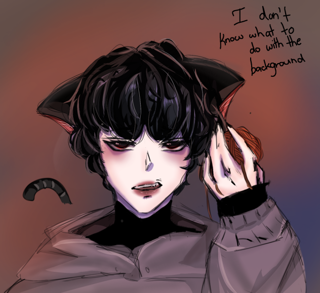 A dead vampire cat thing - ibisPaint