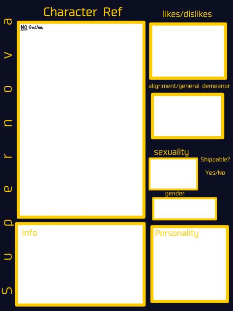 Supernova Character Reference Sheet - ibisPaint