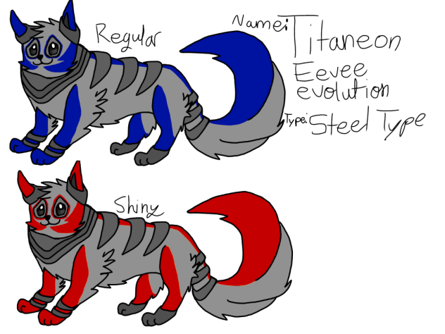 Titaneon. A eevee evolvelution I created - ibisPaint