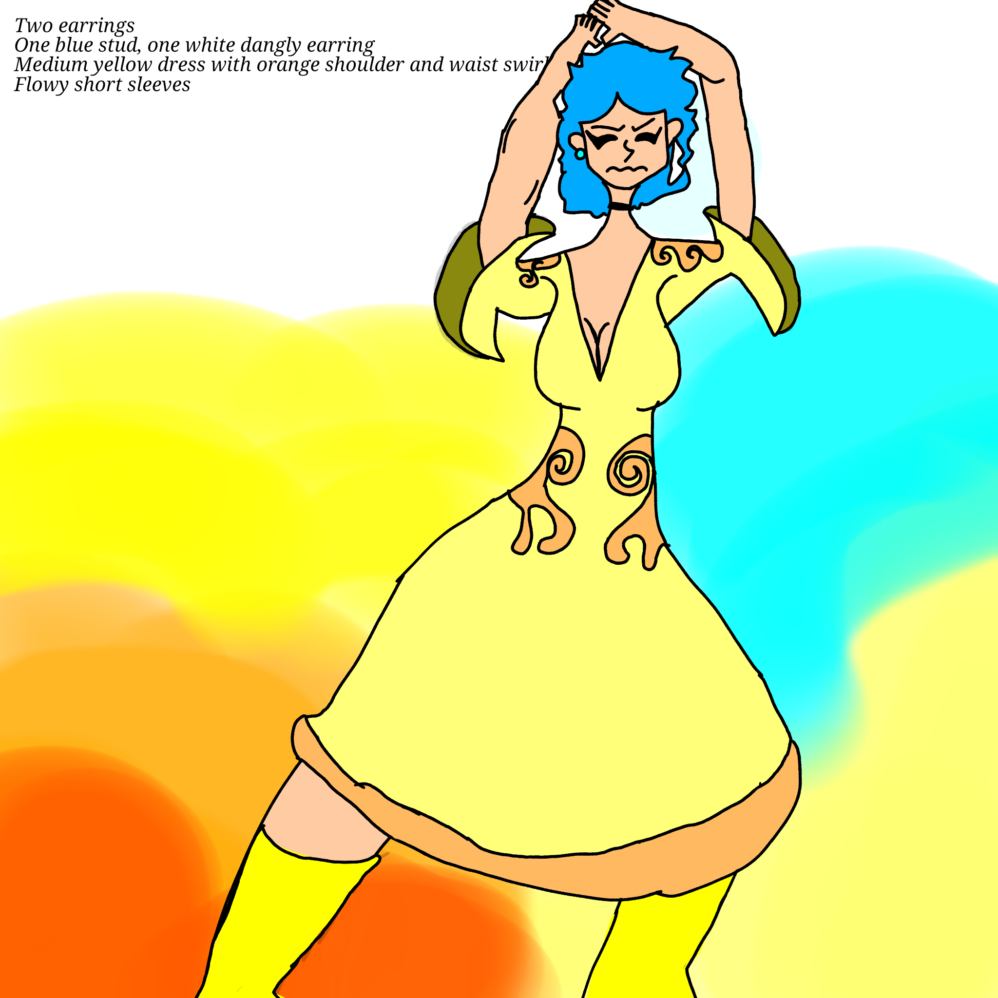 Stretching Amber - ibisPaint