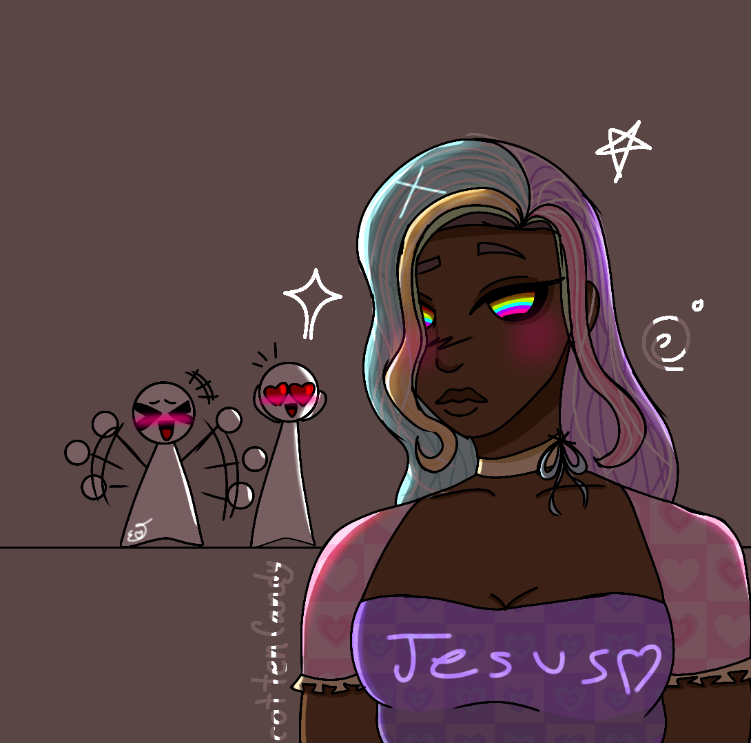 If my monster oc was a baddie - ibisPaint