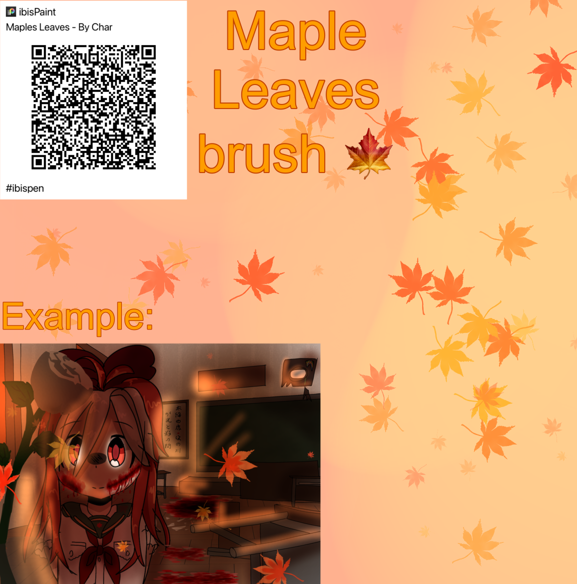 Maple Leaves brush - ibisPaint