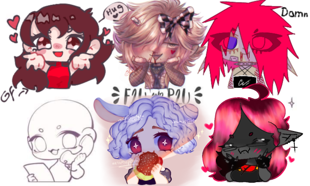 Cute chibi collab - ibisPaint