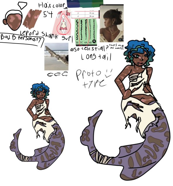 celestial shark mermaid commission - ibisPaint