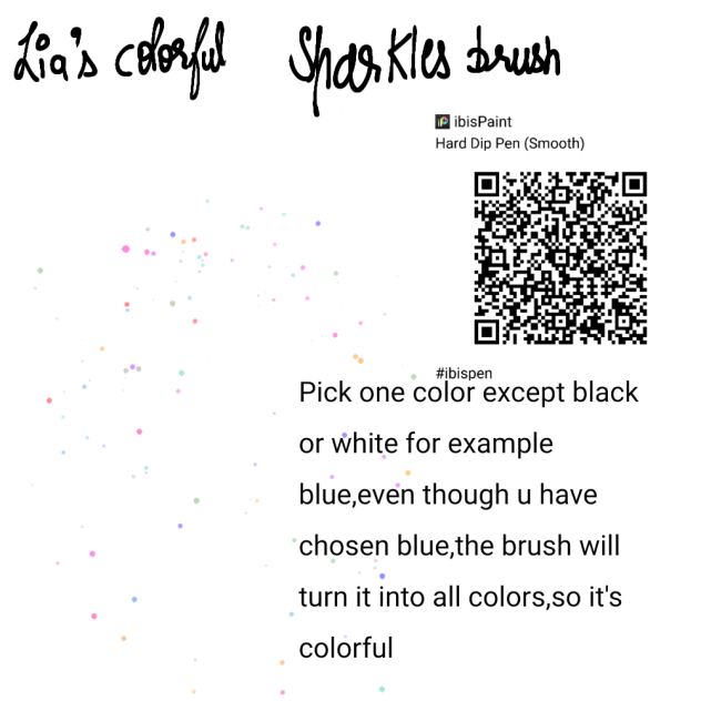 Colorful sparkles brush - ibisPaint