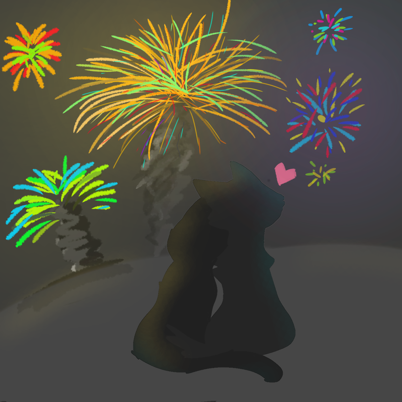fireworks 🎇 - ibisPaint