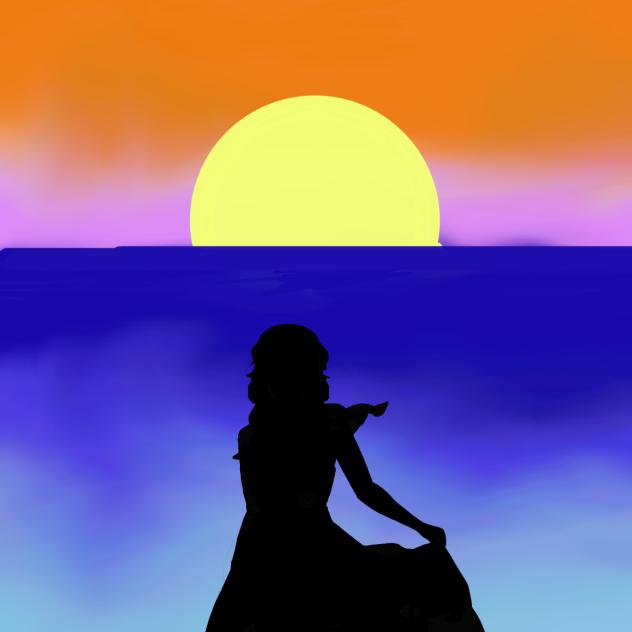 The sunset. - ibisPaint
