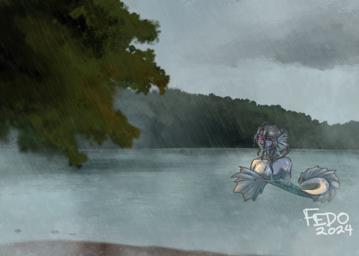 siren in the lake - ibisPaint
