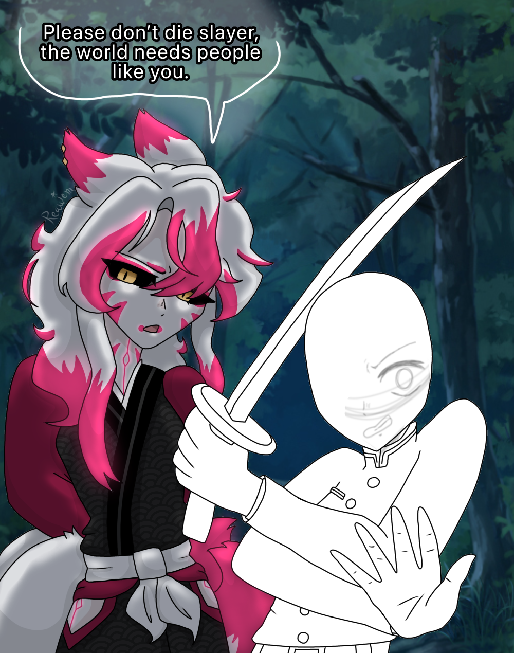 Demon slayer collab I made - ibisPaint