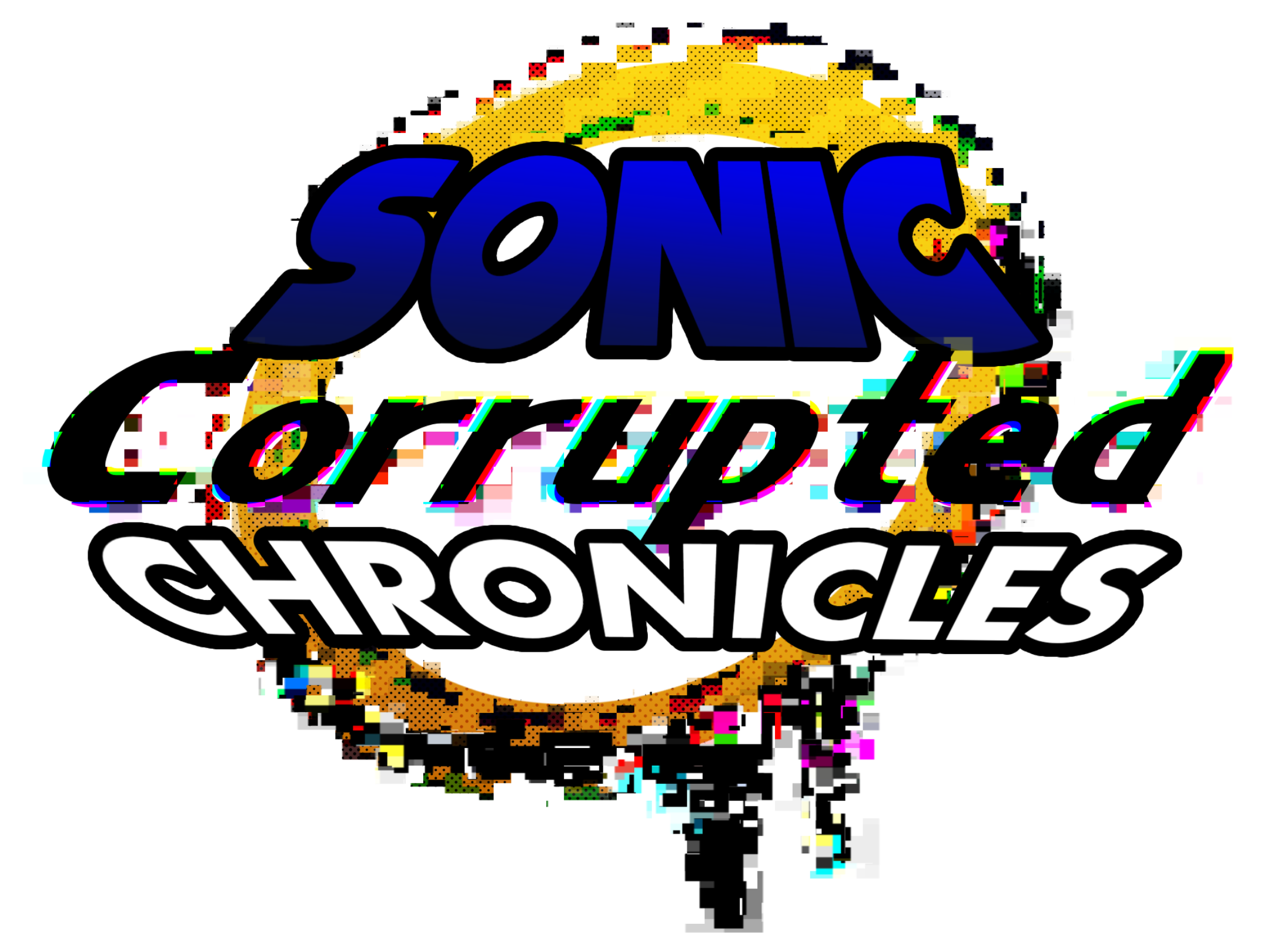 “Sonic’s Corrupted Chronicles” logo - ibisPaint