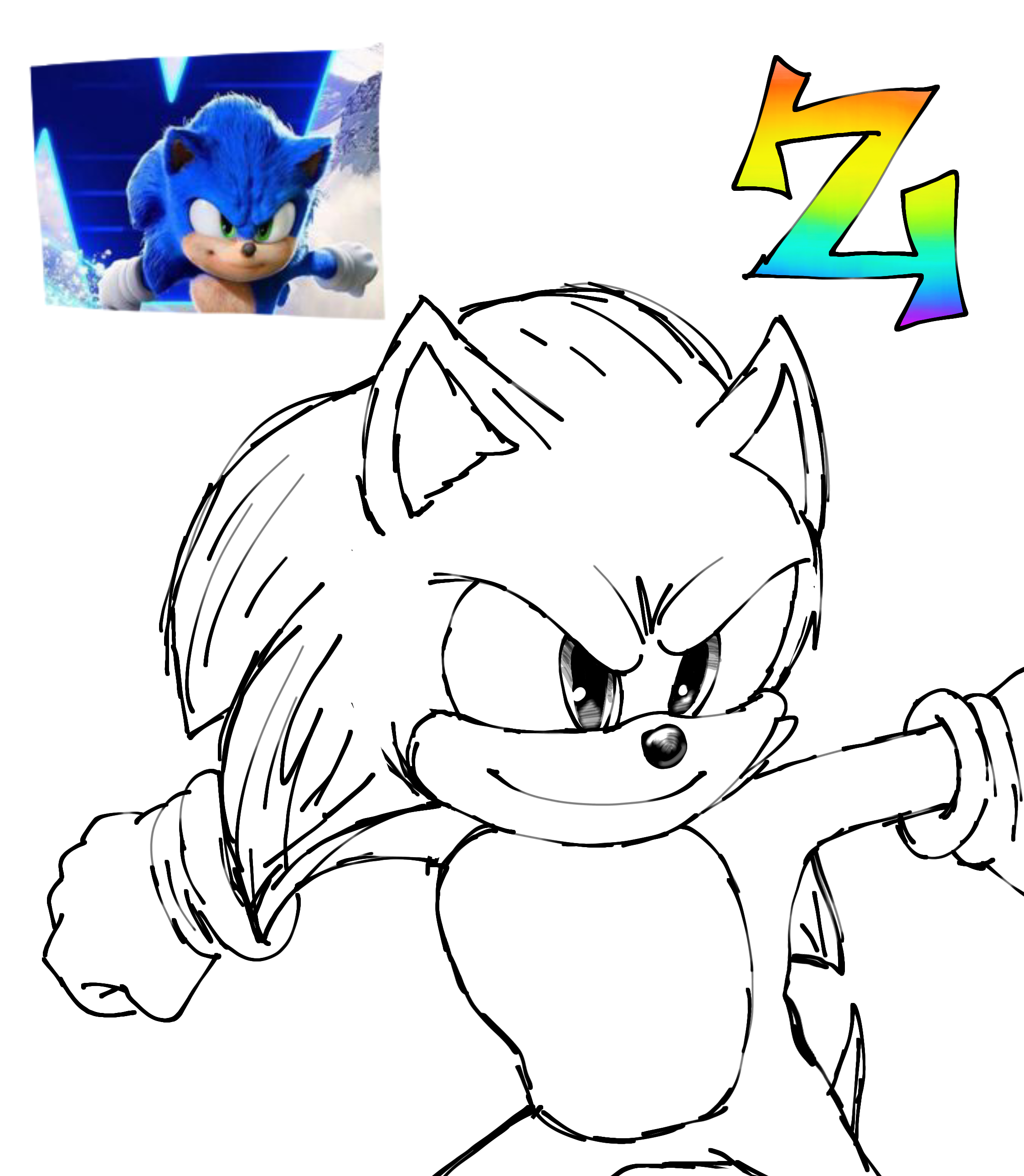 movie sonic - ibisPaint