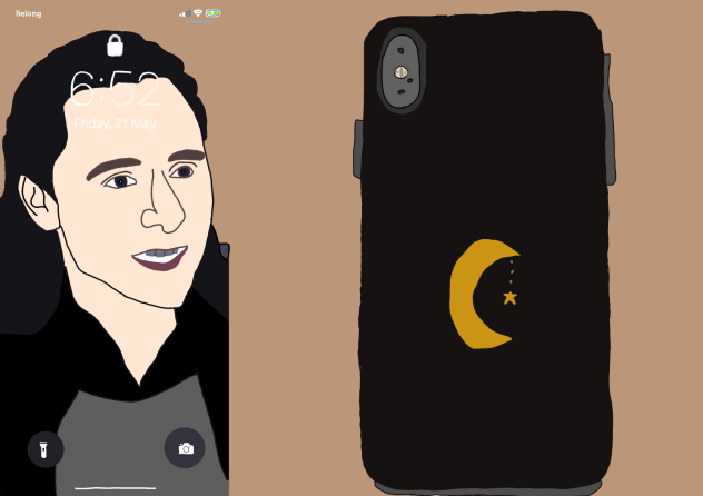 Phone case and lock screen - ibisPaint