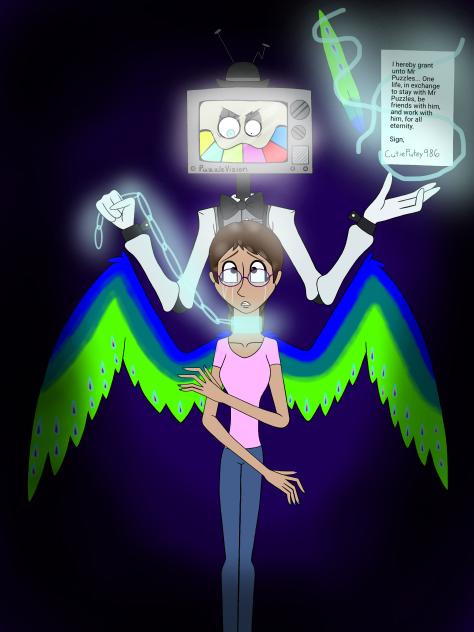 Signed the contract with Mr Puzzles - ibisPaint