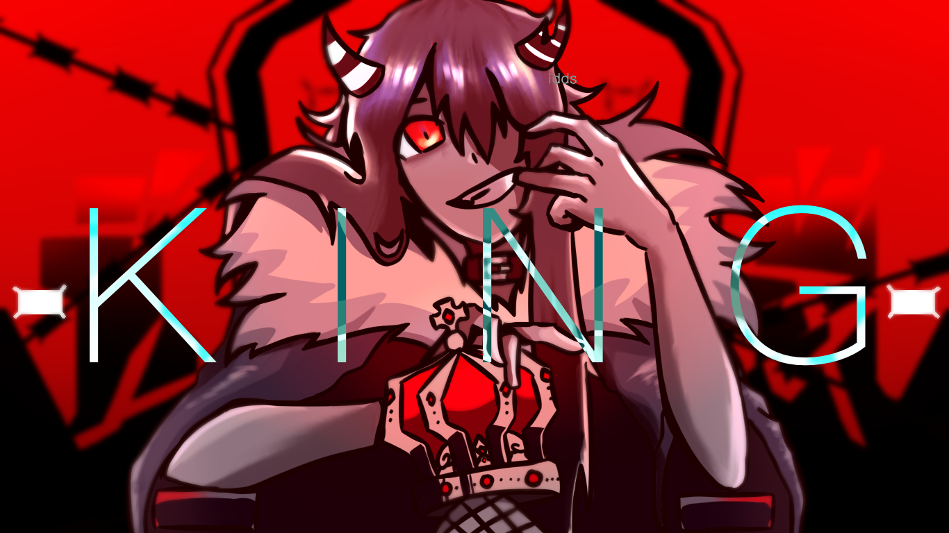 KING - Hazbin Hotel OC Redraw - ibisPaint