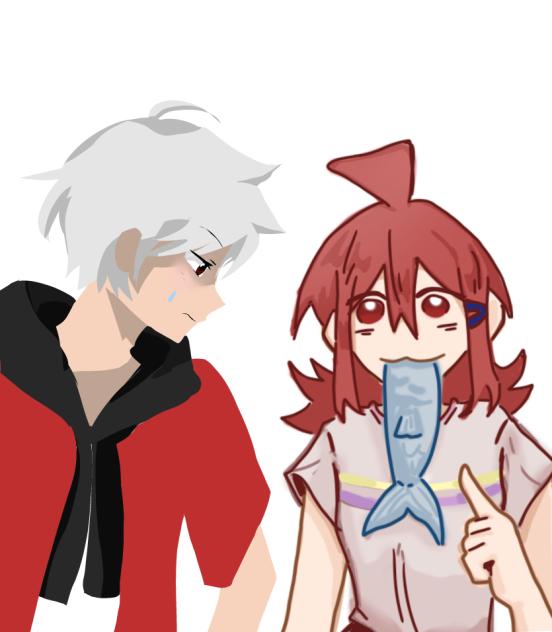 CANNIBALISM (fish eating fish) - ibisPaint