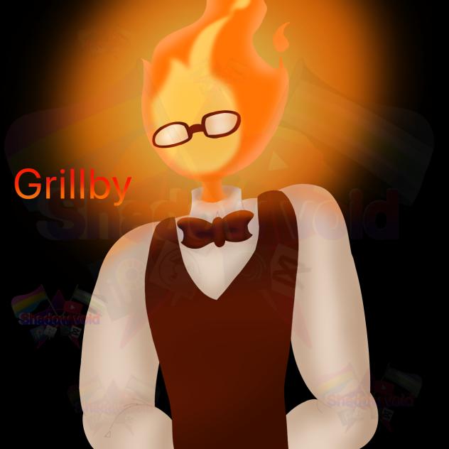 Drawing Grillby from undertale - ibisPaint