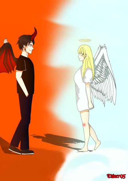 Angel and Demon - ibisPaint
