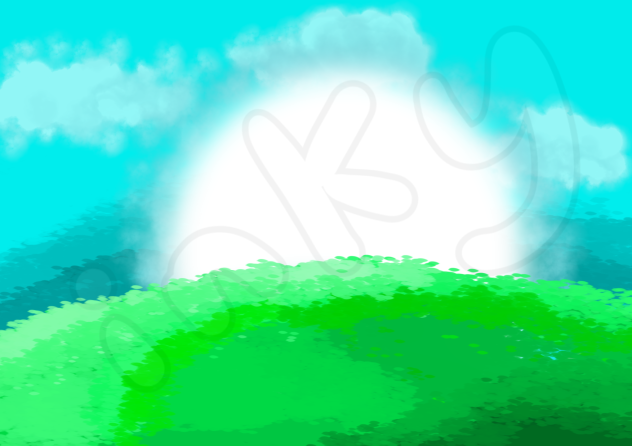 Grassy fields - ibisPaint
