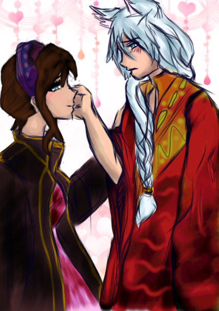 love between youkai and master - ibisPaint