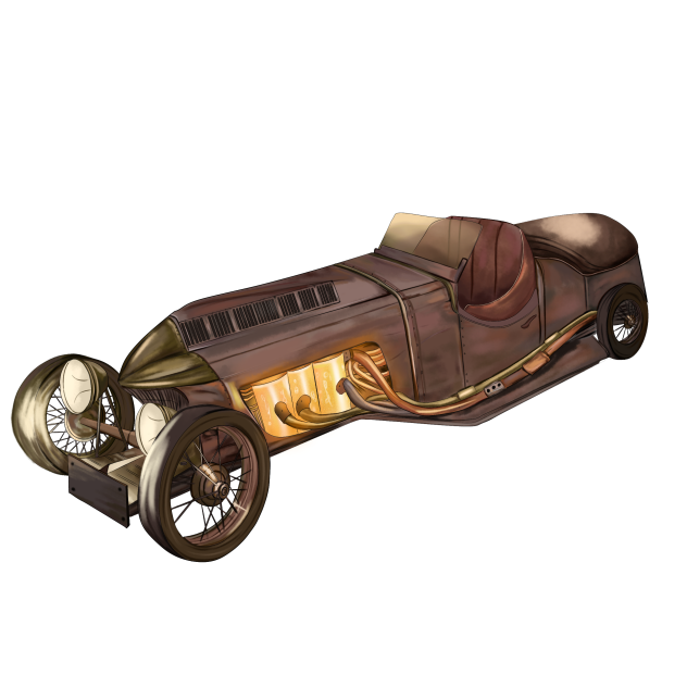 Car steampunk - ibisPaint
