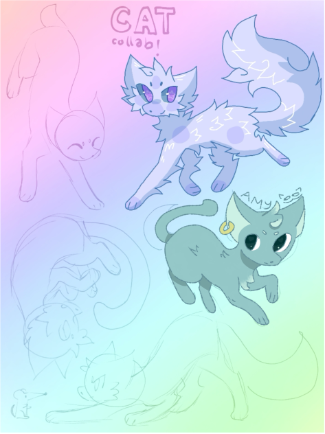 Cat collab! - ibisPaint
