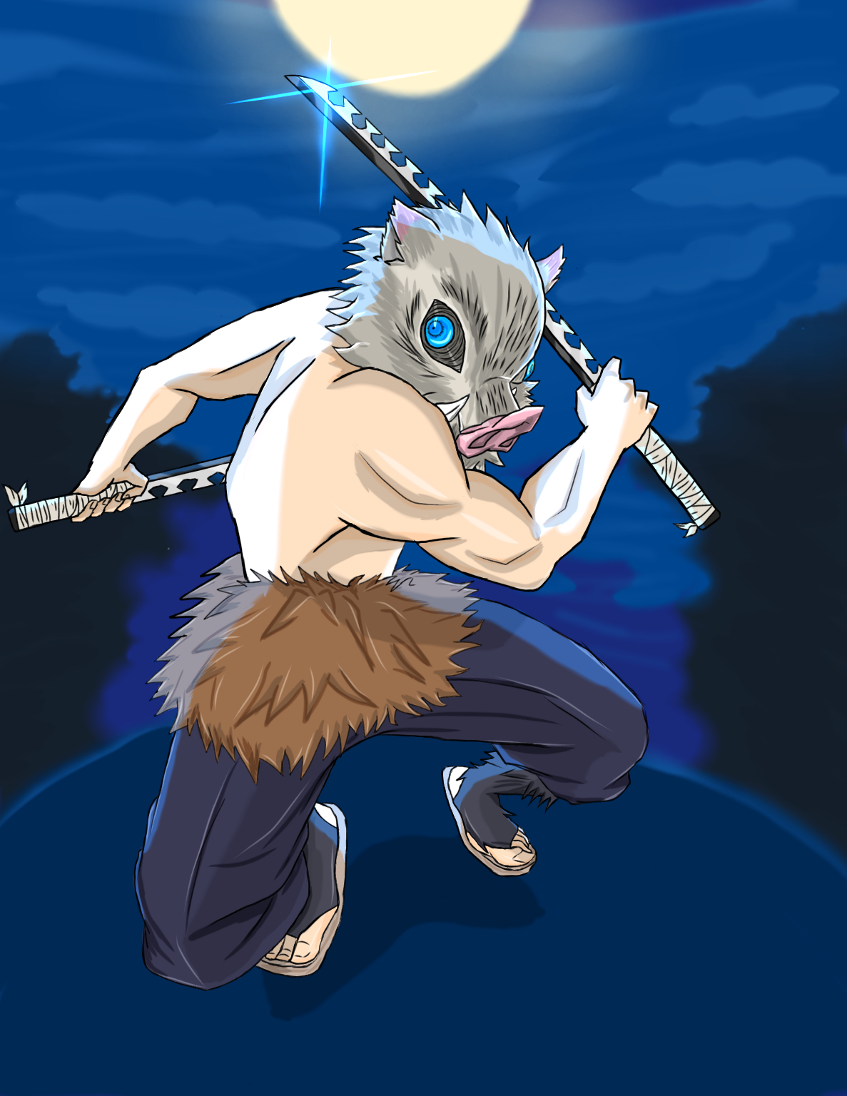 Inosuke Kimetsu - ibisPaint