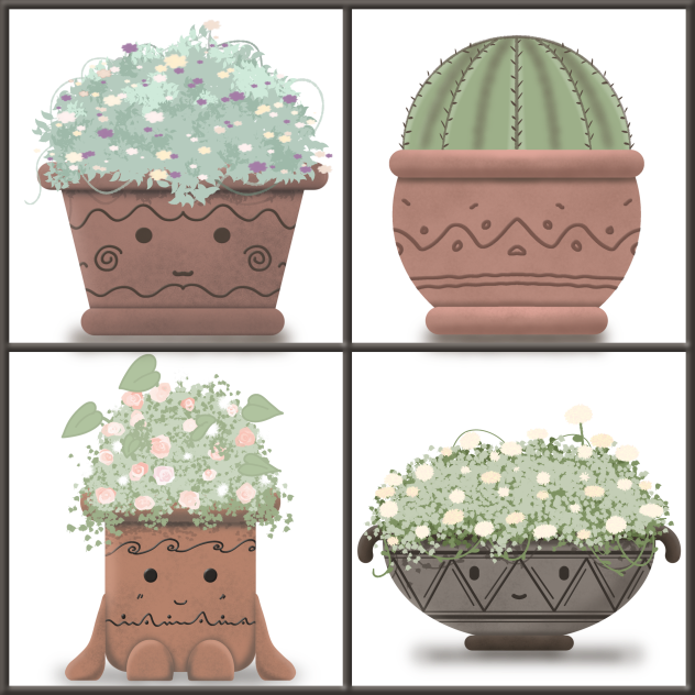 Cute Plant Pot - ibisPaint