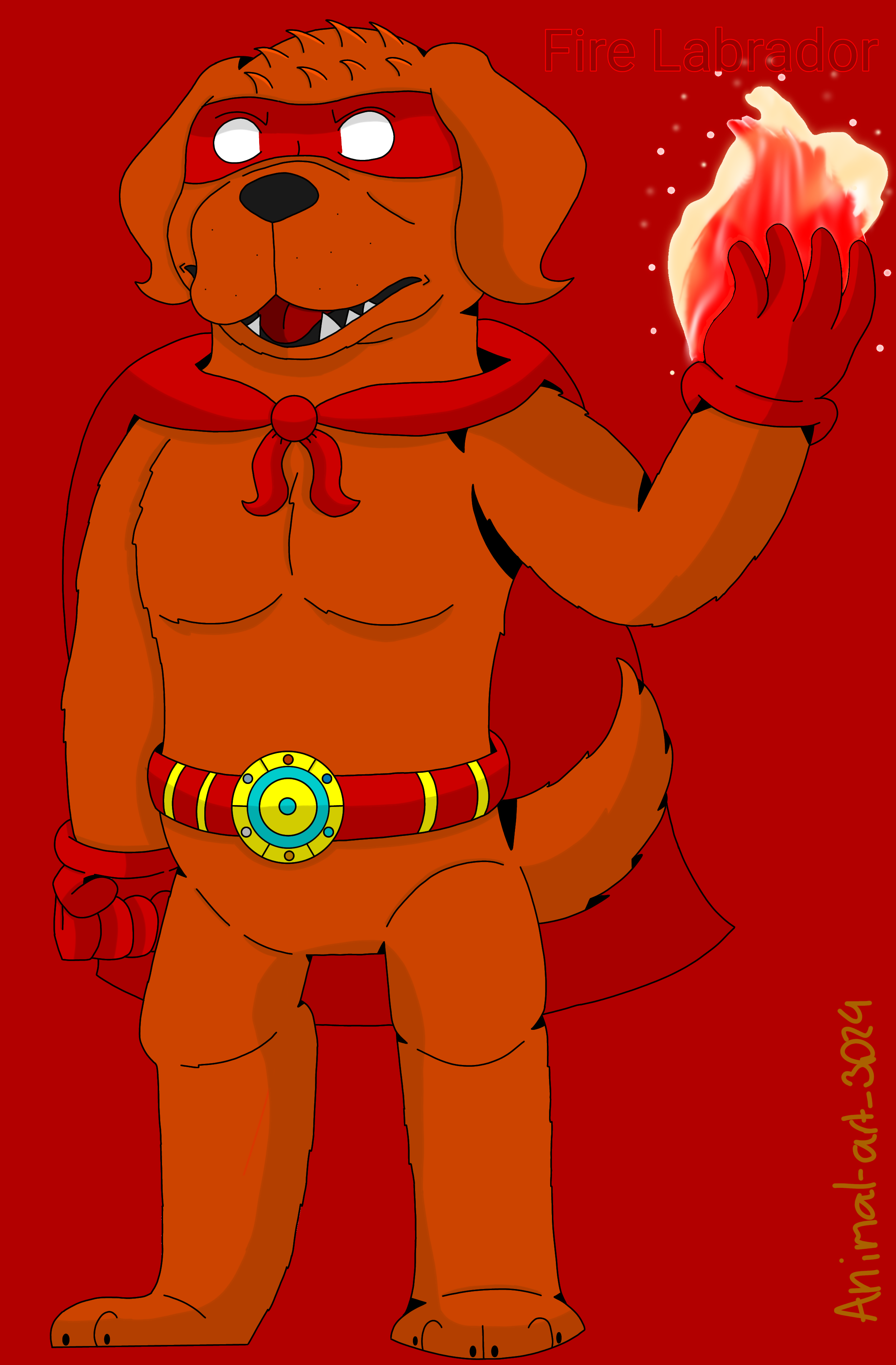 Fire Labrador - ibisPaint