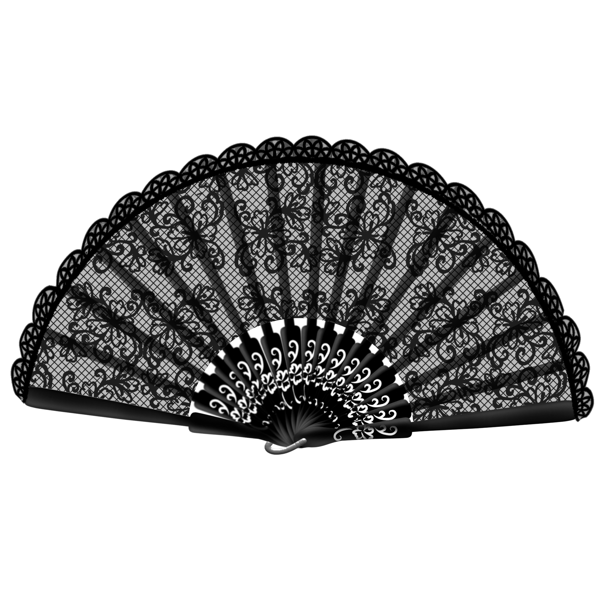 Gothic hand fan - ibisPaint