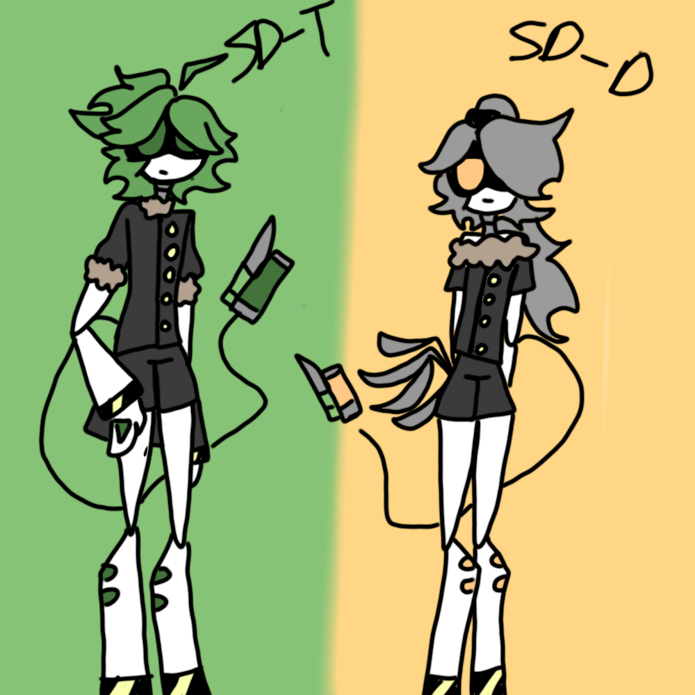 my MD oc sd-T and new md oc sd-D - ibisPaint