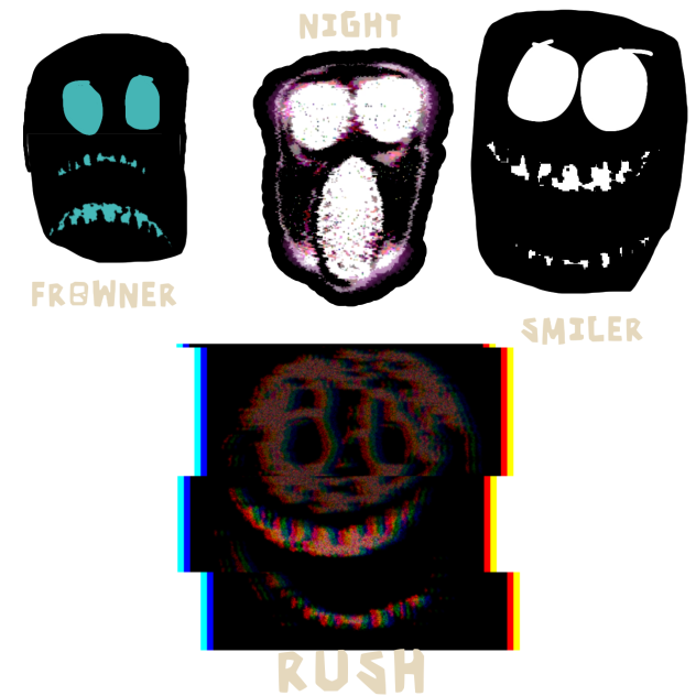 doors floor 2 rush night smiler frowner - ibisPaint
